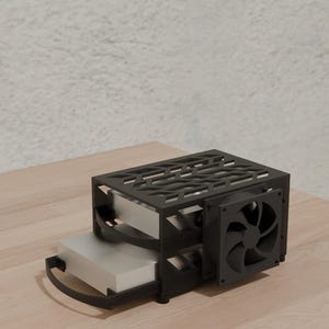 3.5" HDD Cage With Caddy, JBOD Storage (2x-6x) With a Fan Mount - Etsy
