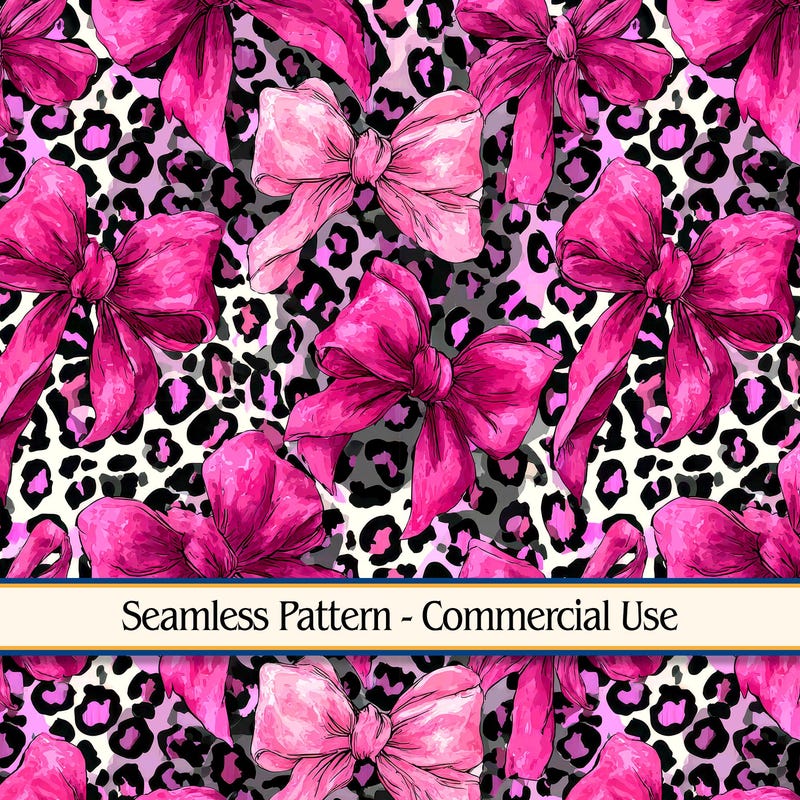 Leopard Print Bow Wallpaper - Etsy