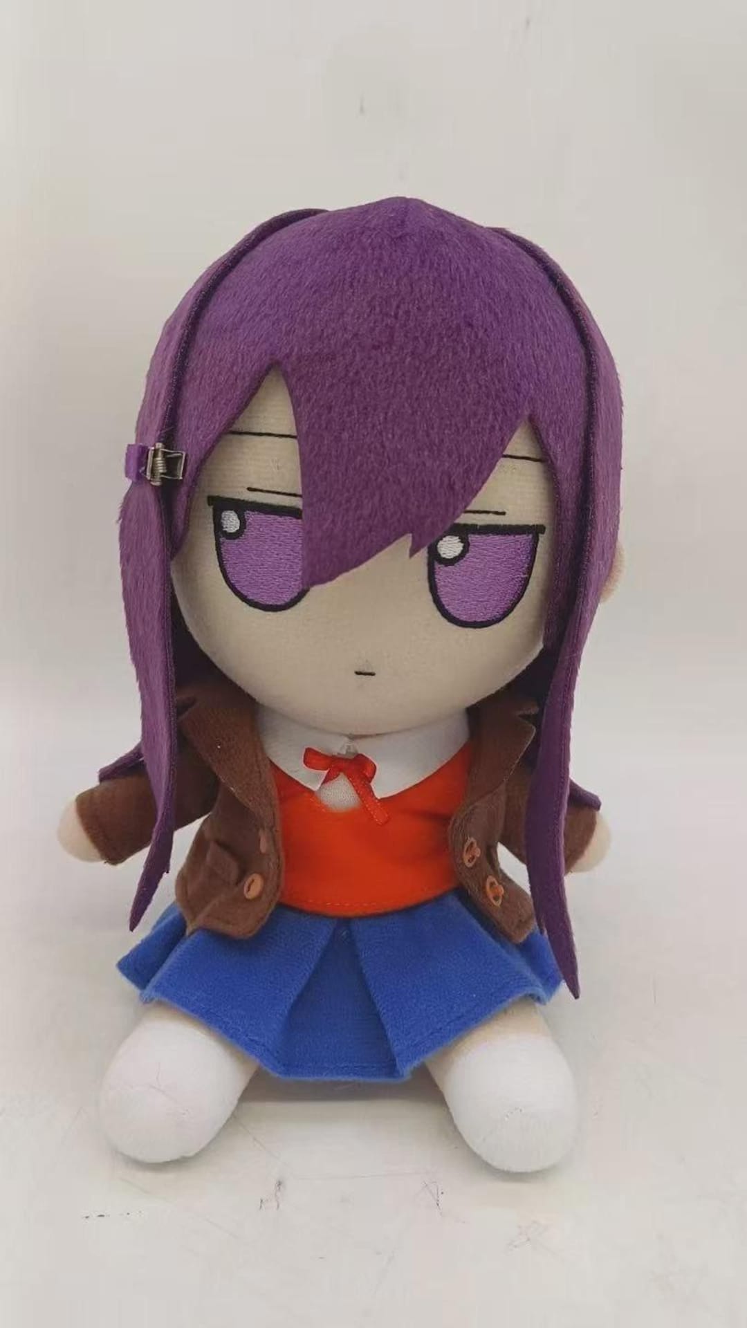 Yuri Fumo Style Plush: Doki Doki Literature Club Doll, 20cm - Etsy