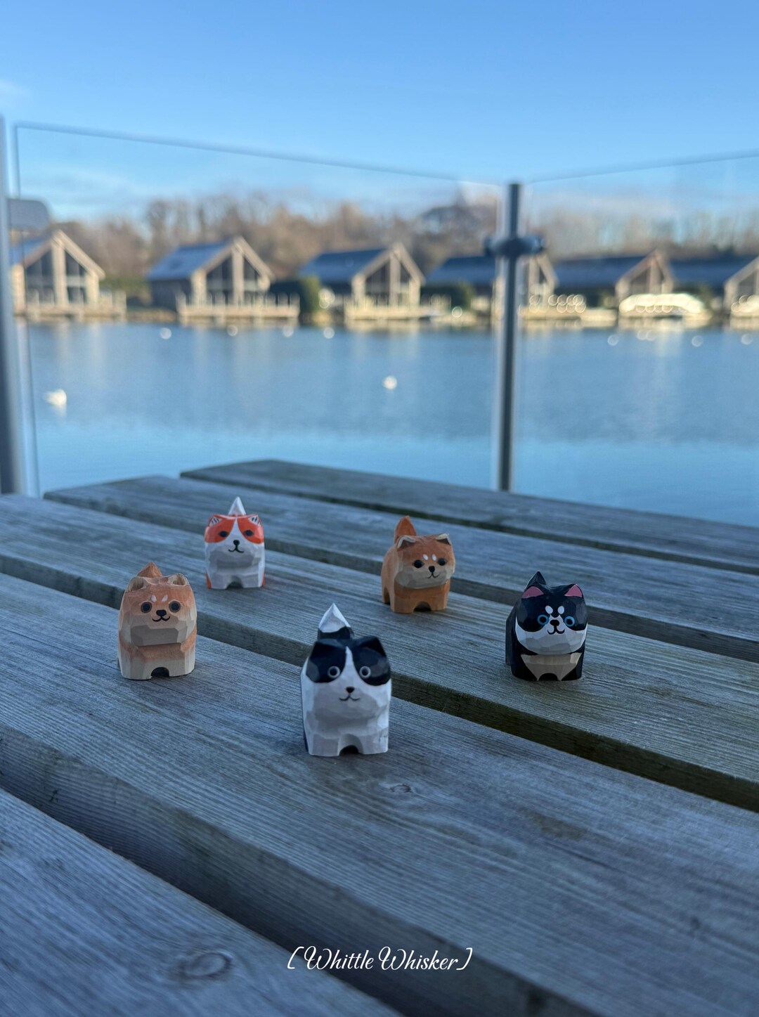 Wooden Dog Figurine That Reminds You of Your Dog: Cute Puppy Figurine ...