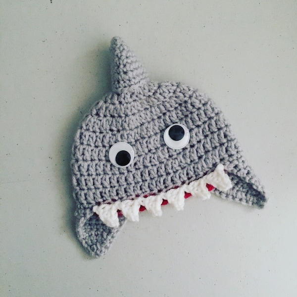 Crochet Baby Shark Hat - Etsy