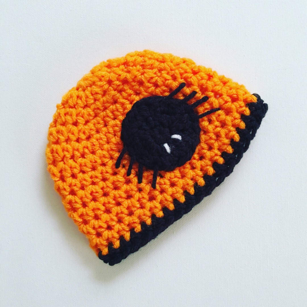 Crochet Spider Beanie - Crochet Spider Hat - Halloween Hat - Crochet ...