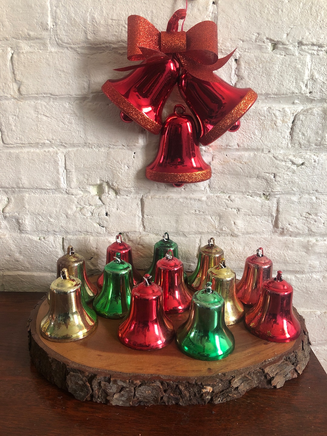 Vintage Christmas Bell Ornaments - Etsy