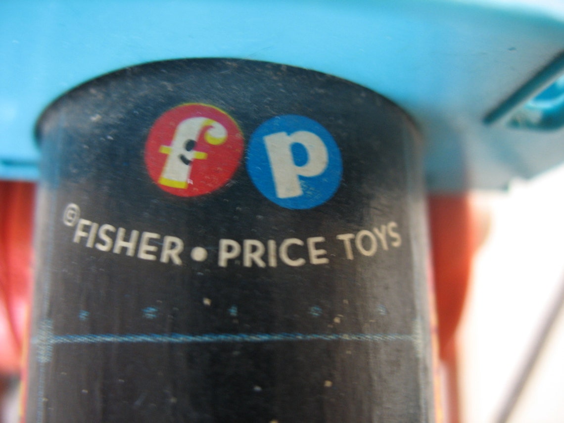 Vintage Fisher Price Pull Dinkey Train - Etsy