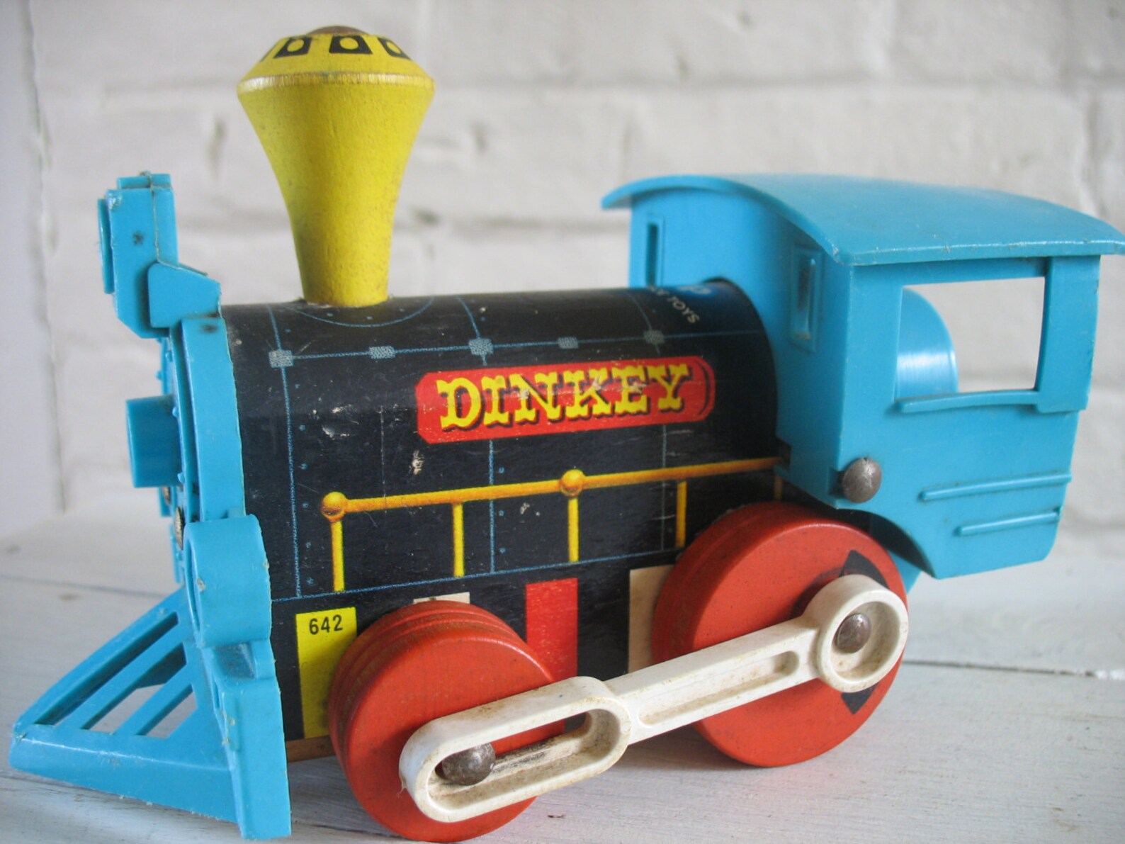 Vintage Fisher Price Pull Dinkey Train | Etsy
