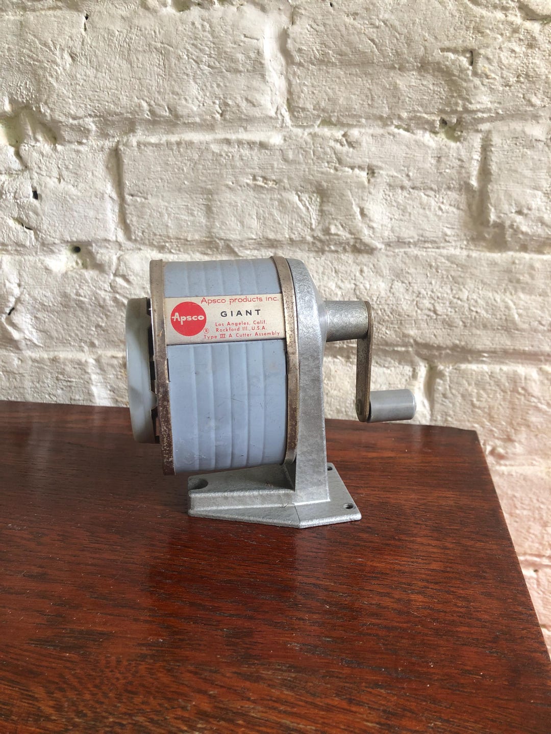 Vintage Apsco Giant Pencil Sharpener - Etsy
