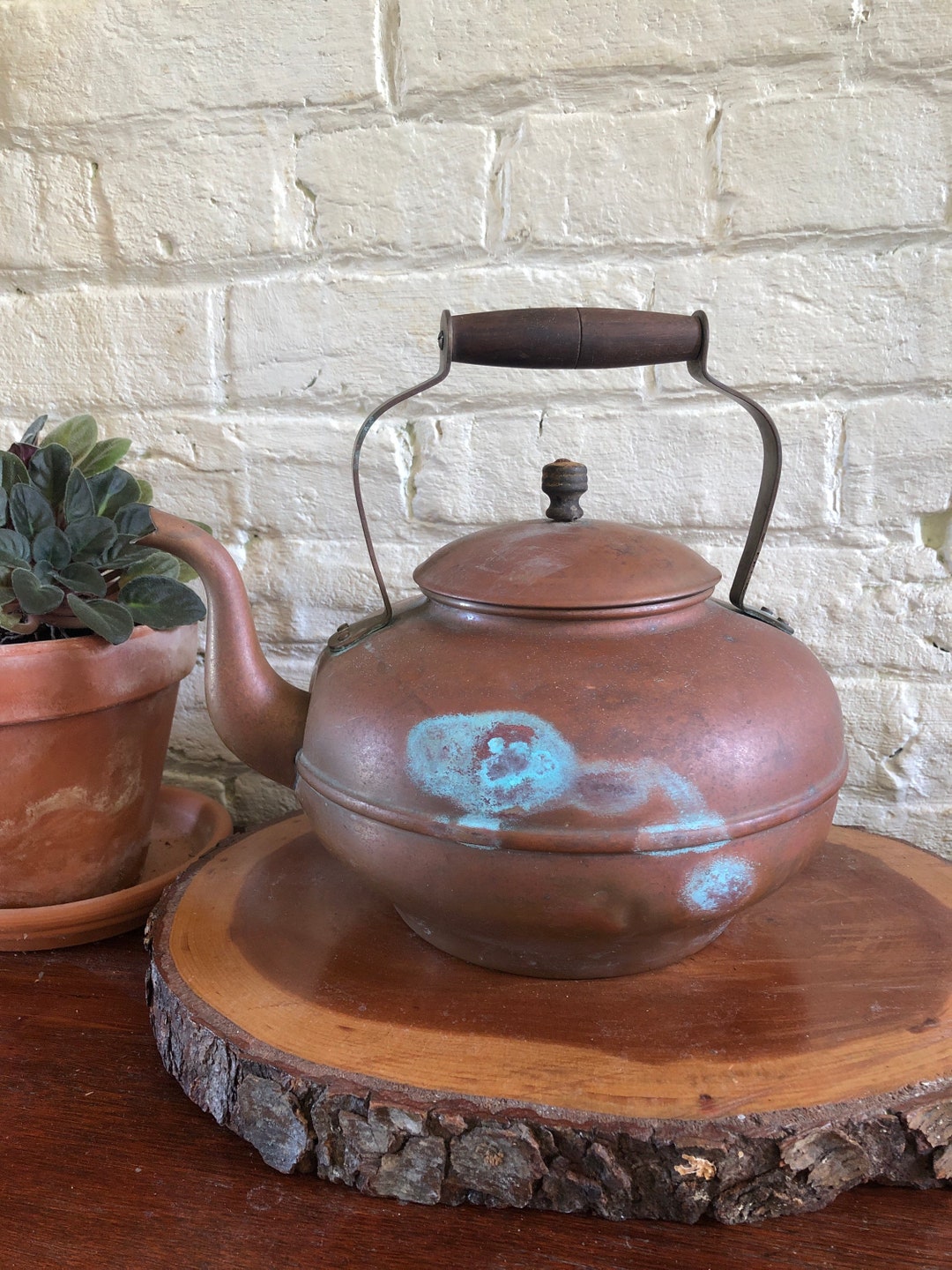 Vintage Copper Tagus Tea Pot Made in Portugal - Etsy