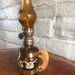 Vintage Amber Miniature Oil Lamp TEXAS - Etsy