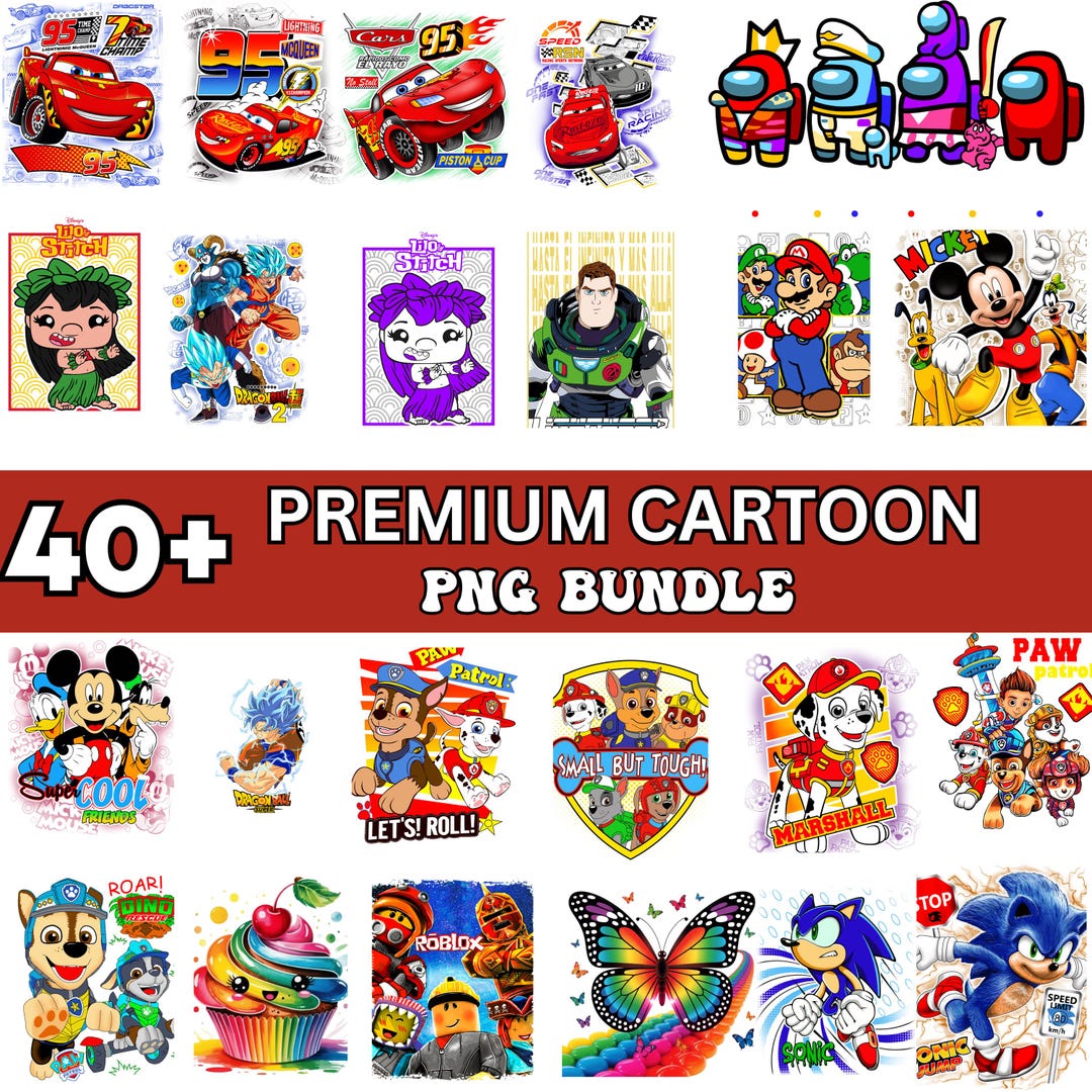40+ Cartoons Bundle Png, Cartoon Characters, Cartoon Clipart, Cartoon ...