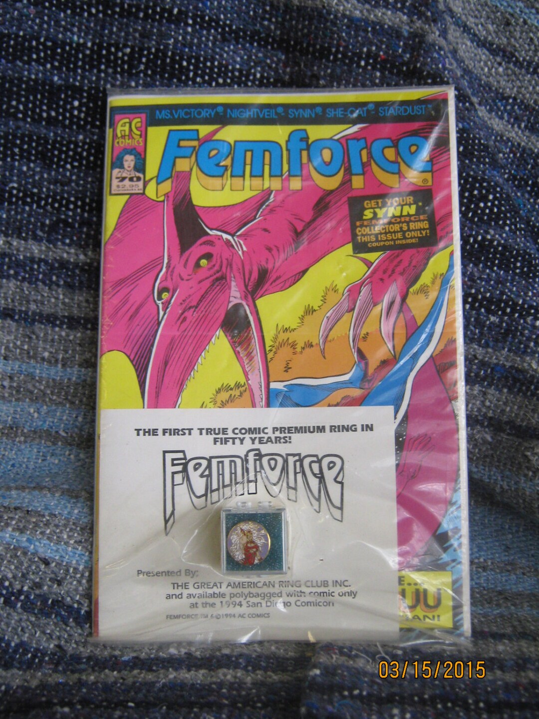 Femforce 70 Mint Comic With Synn Ring Comicon 94 San Diego - Etsy