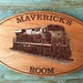 PERSONALIZED TRAIN SIGN | Engraved Railroad Wooden Wall Decor | 6"x10 ...