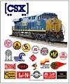 CSX RAILROAD SIGN Trains Heritage Locomotives Trains - Etsy