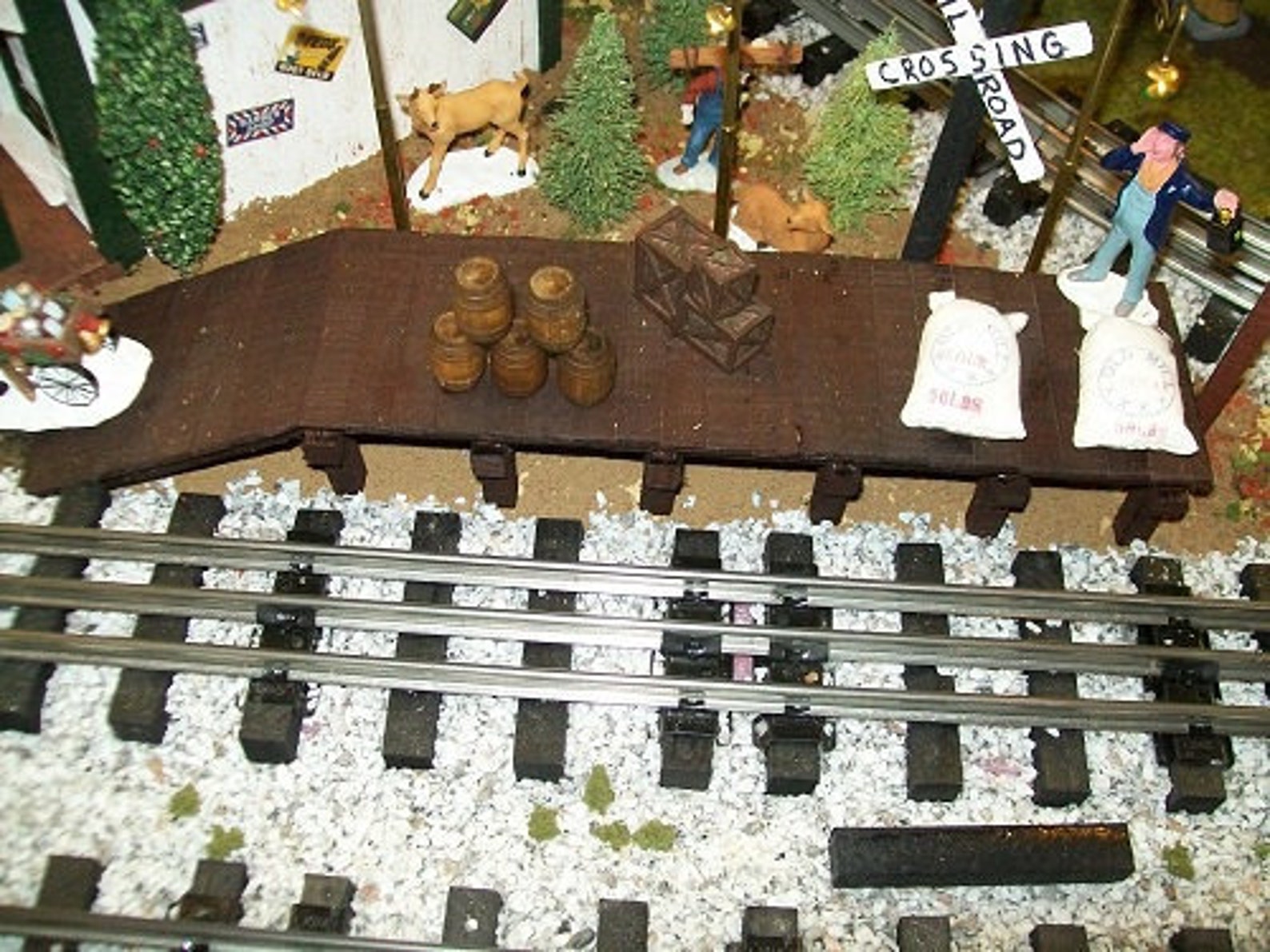 O Scale Miniature Wooden Dock / Freight Platform Scenery for O Gauge ...