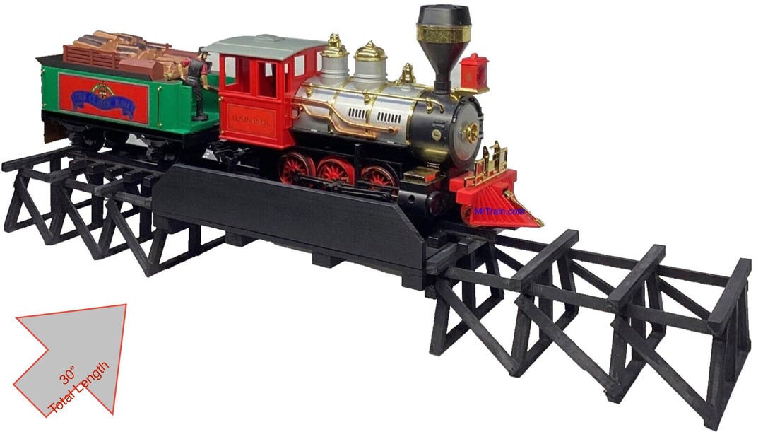 G Scale Girder Bridge With Trestle | 30" Long Miniature Railroad ...
