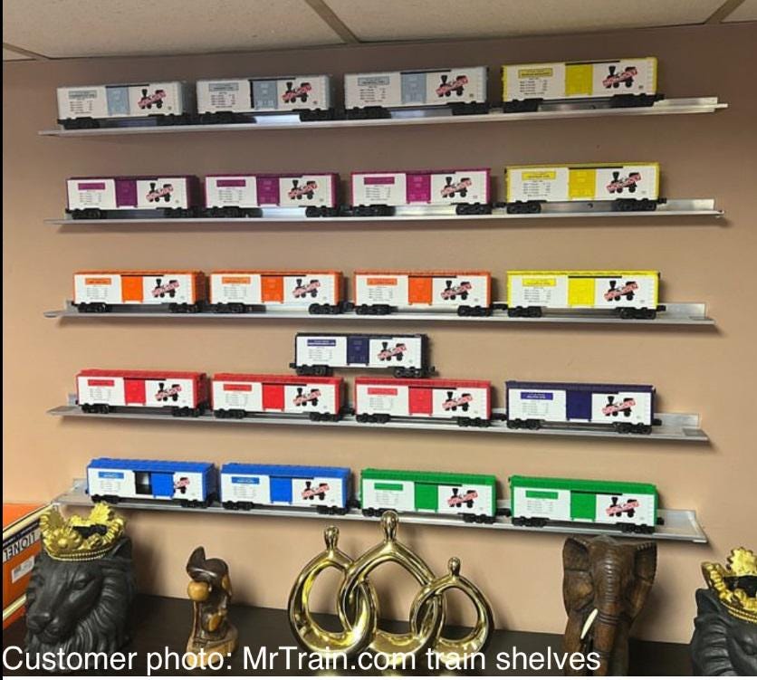 O Scale Model Train Display Shelves - 48 Inch - Set of 2 - Etsy