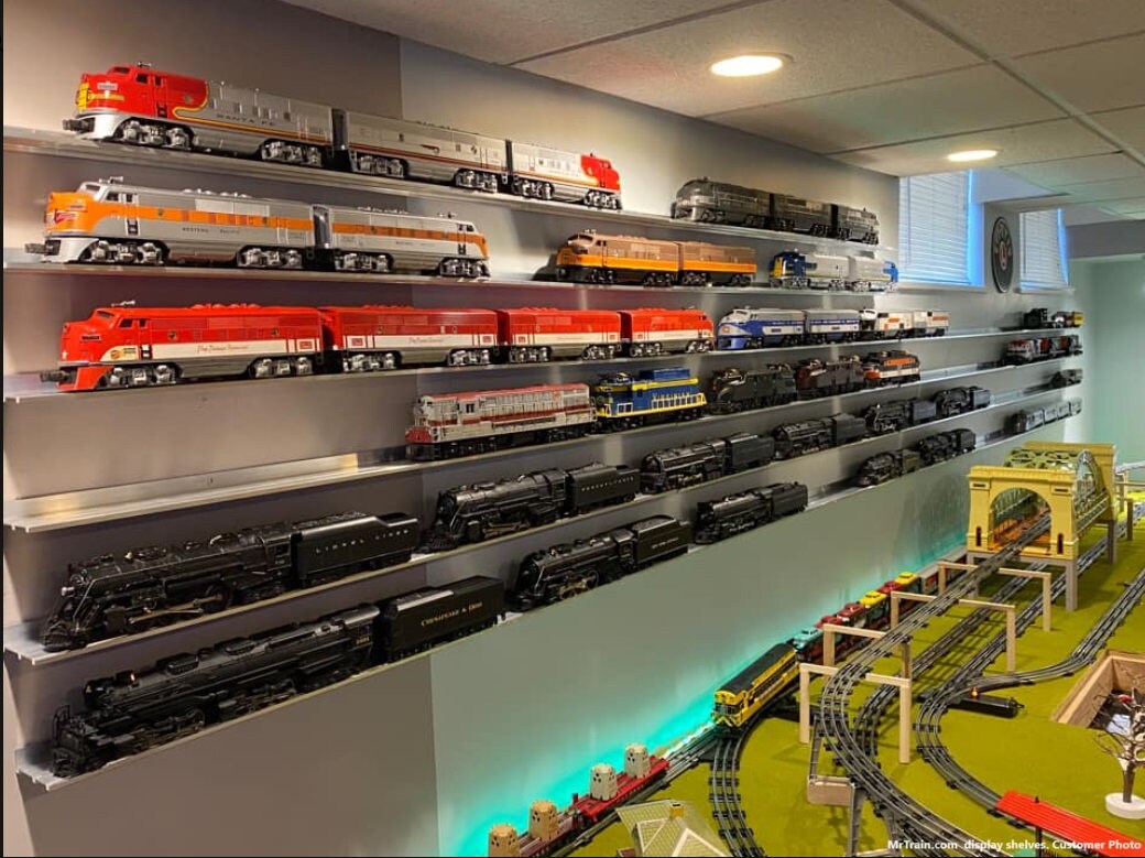 O Scale Model Train Display Shelves - 48 Inch - Set of 2 - Etsy