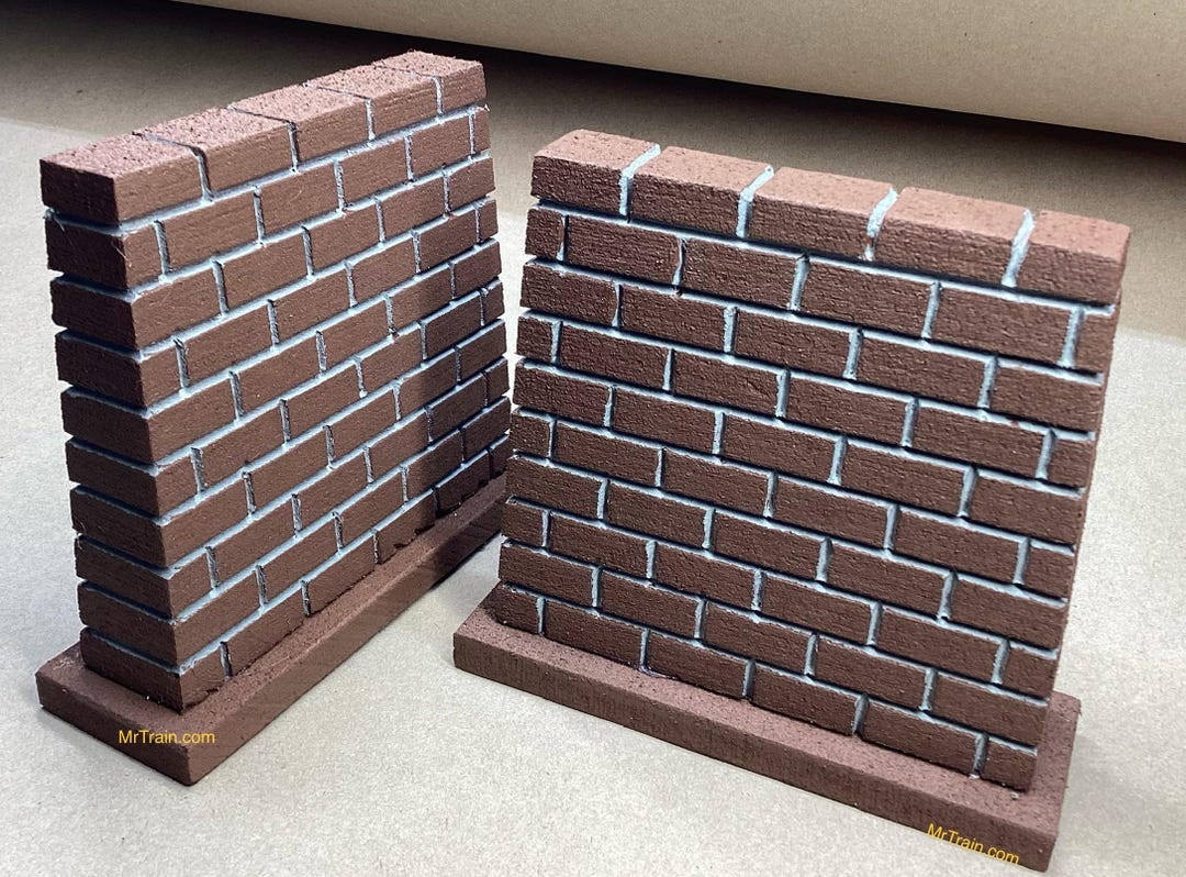O Scale BRIDGE PIERS - Set of 2 | Miniature | Scenery | Model Railroad ...