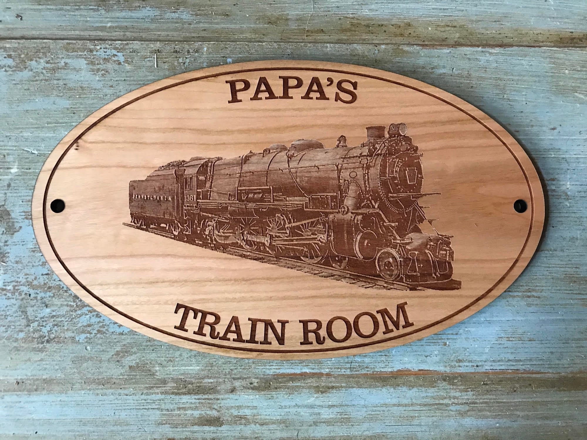 PERSONALIZED TRAIN SIGN Pennsylvania Railroad K4 1361 steam - Etsy
