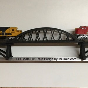 HO Scale 30 Inch Model Train Bridge & Trestle for HO Gauge Trains - Etsy