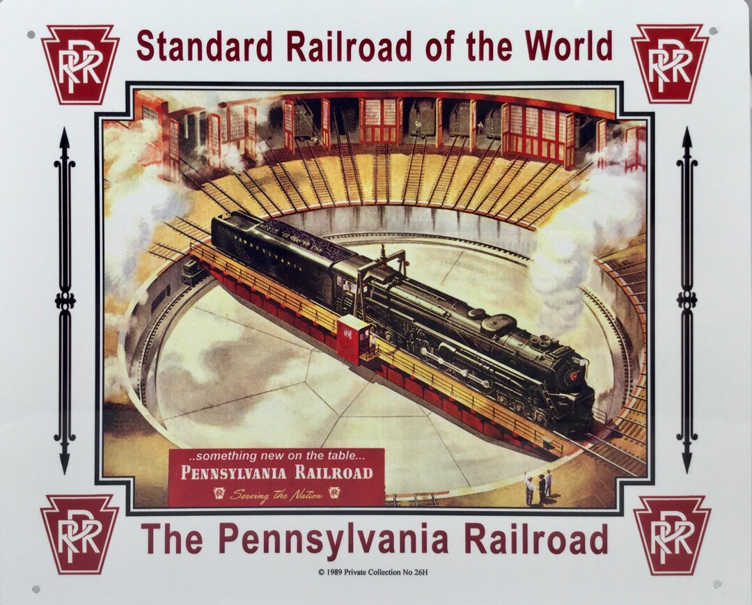 PENNSYLVANIA RAILROAD Sign / PRR Trains & Railroad Gifts - Etsy