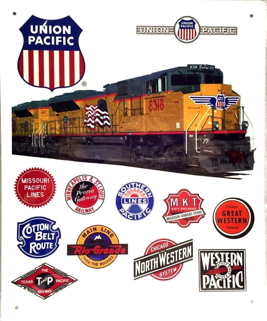 RAILROAD SIGN - Union Pacific Heritage Train - Etsy