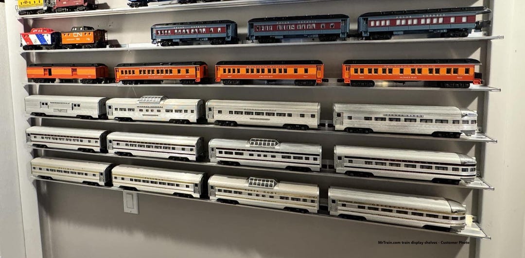 O Scale/gauge Model Train Display Shelves | Set of 5 | 48 Inch | Trains ...