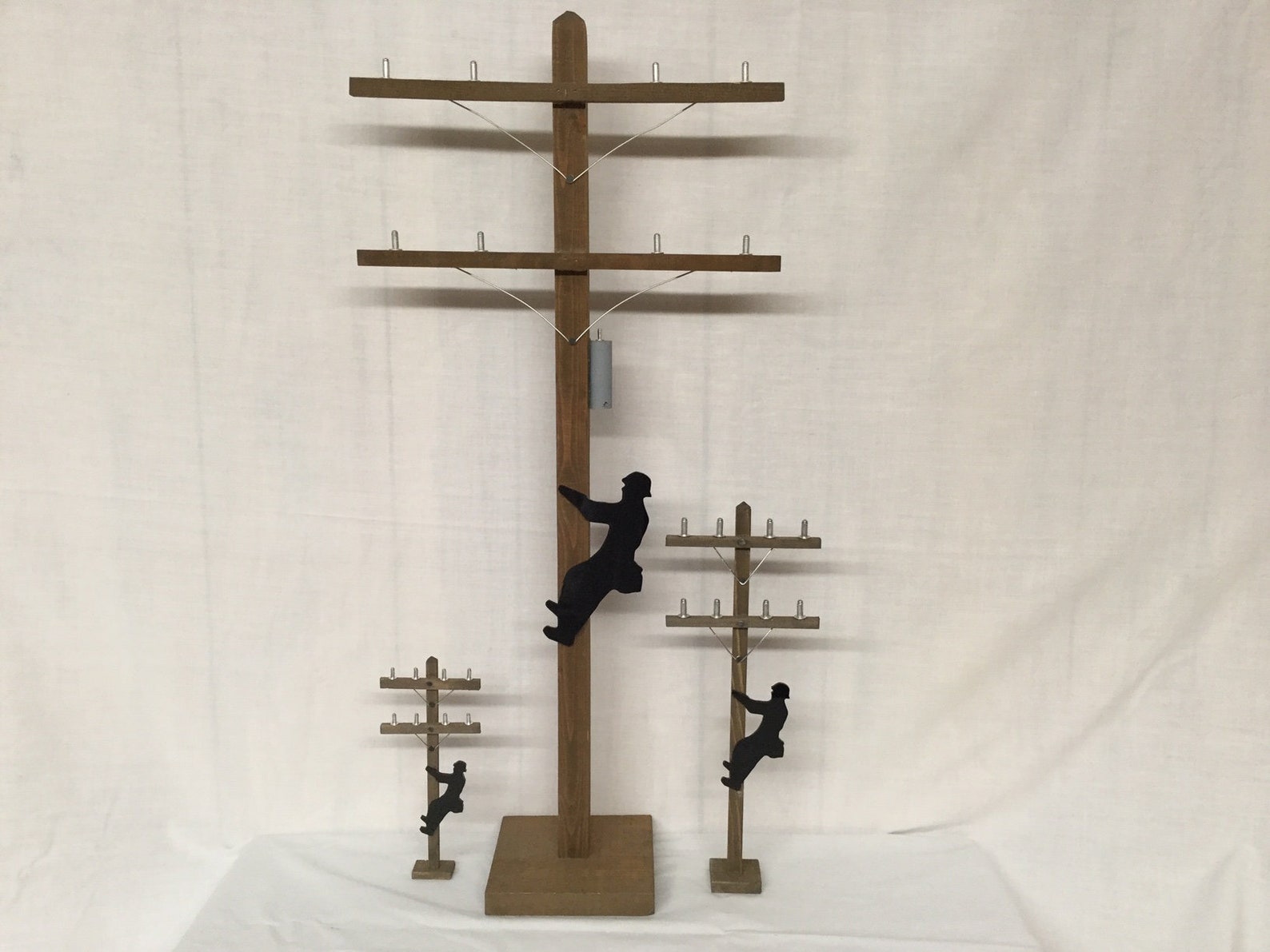 UTILITY LINEMAN POLE With Silhouette Pole Climber Choose a - Etsy