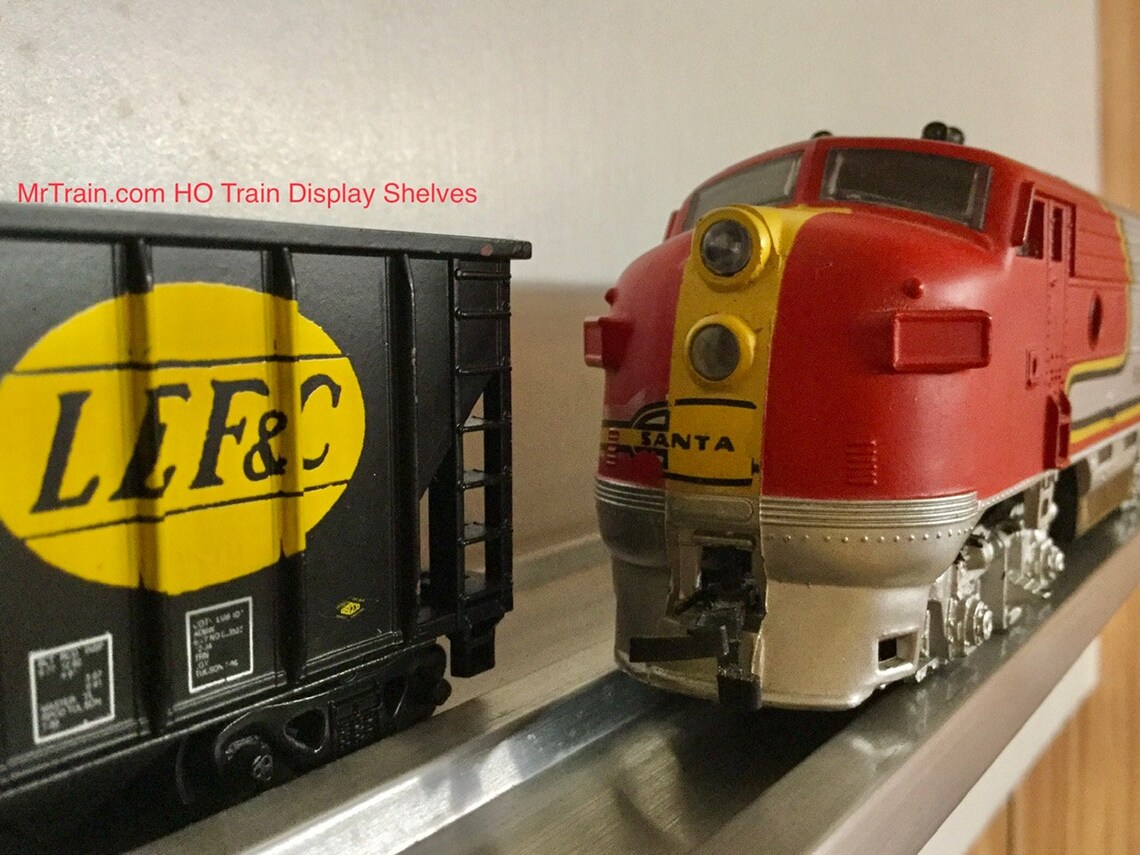 Model Train Display Shelves for HO Scale Toy Trains | Set of 2 | 48 ...