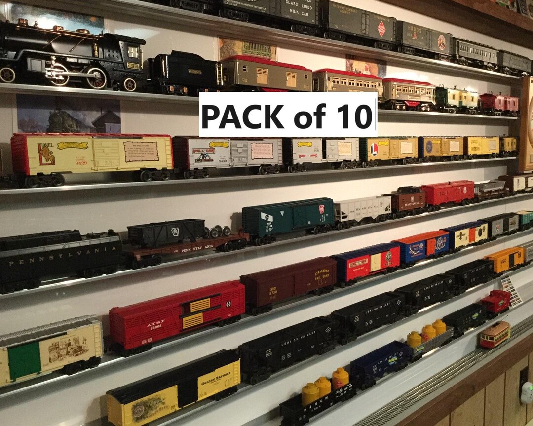 O Scale/gauge Model Train Display Shelves | Set of 10 | 48 Inch ...