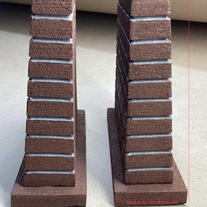 O Scale BRIDGE PIERS - Set of 2 | Miniature | Scenery | Model Railroad ...