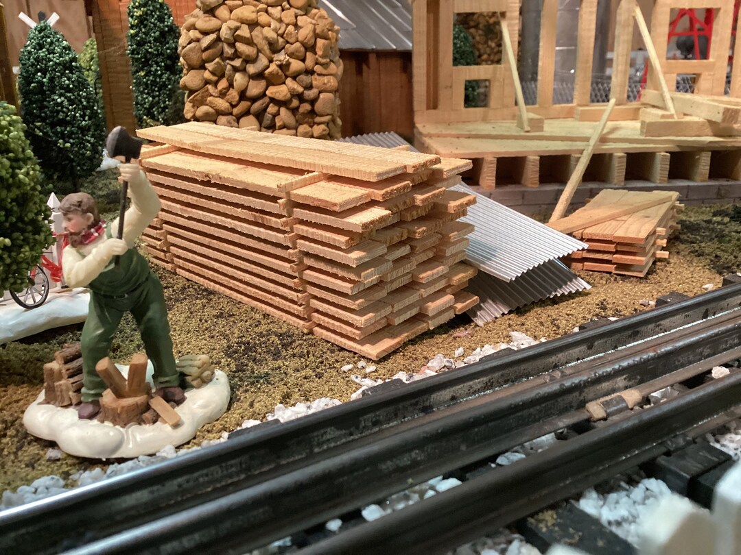 LUMBER PILE for G Scale Sawmill & Model Trains Railroad Scenery - Etsy