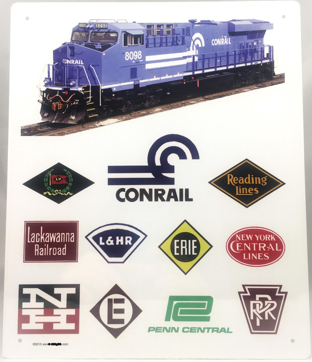 Conrail Railroad Metal Wall Sign - 10"x12" | Made in the USA - Etsy