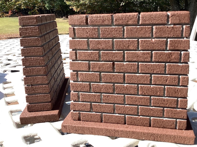 O Scale BRIDGE PIERS - Set of 2 | Miniature | Scenery | Model Railroad ...