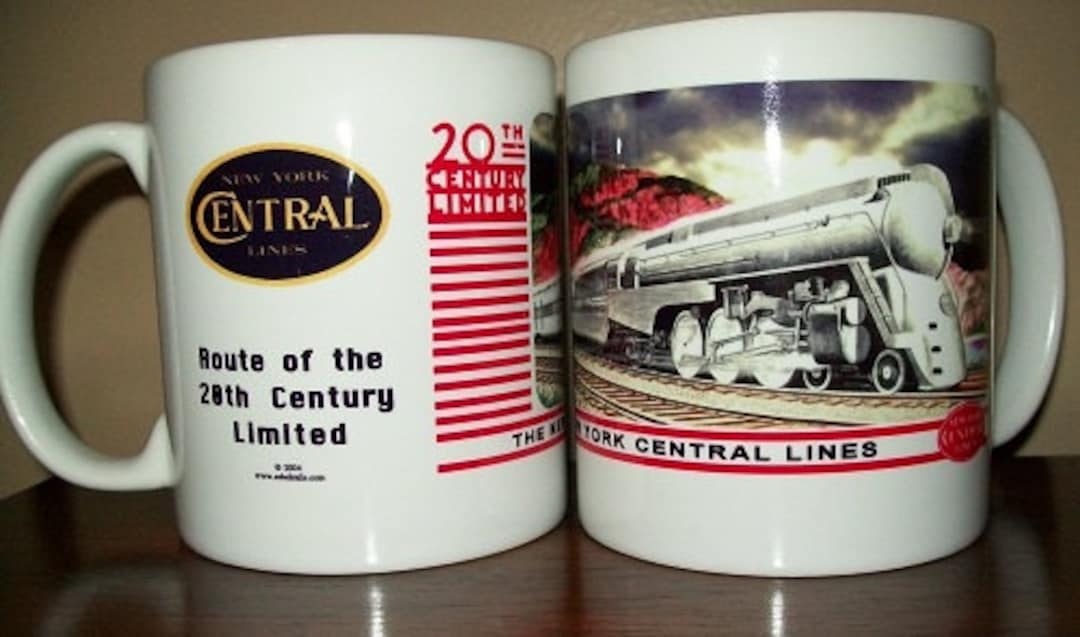 TRAIN COFFEE MUG New York Central Railroad - Etsy