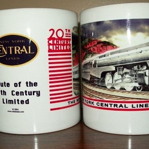 TRAIN COFFEE MUG - New York Central Railroad - Etsy