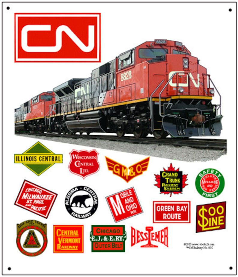 TRAIN SIGN - Canadian National Railway | Heritage Trains & Railroad ...