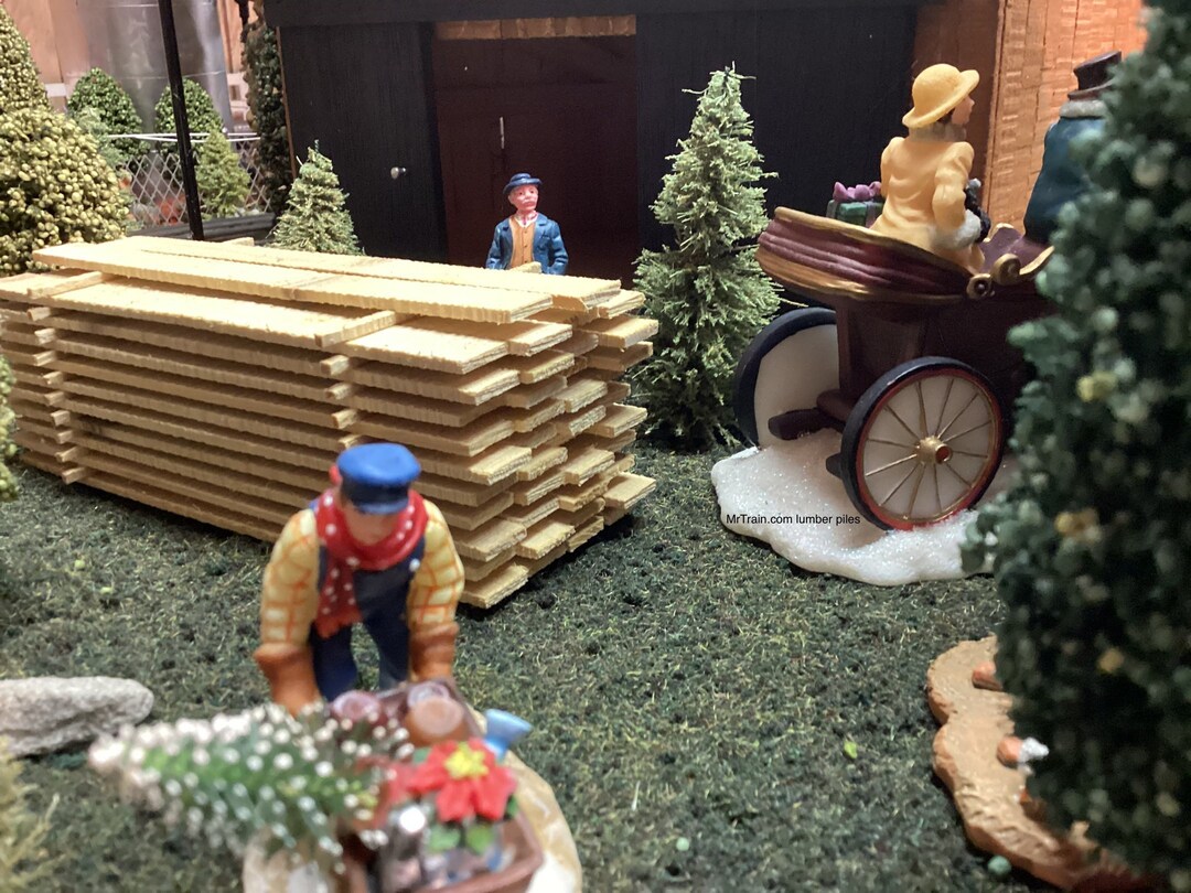 O Gauge Lumber Pile | Logging Scenery | Model Railroad | O Scale ...