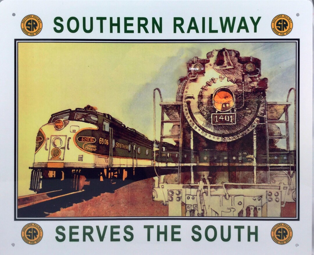 RAILROAD SIGN - Southern Railway Trains & Railroad Gifts - Etsy