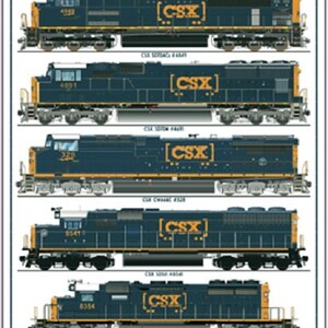 CSX RAILROAD SIGN | Artist Daniel Edwards | Train Gifts - Etsy