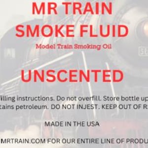 MR TRAIN Model Railroad Smoke Fluid | Unscented | 2 Fl. Oz | Liquid ...