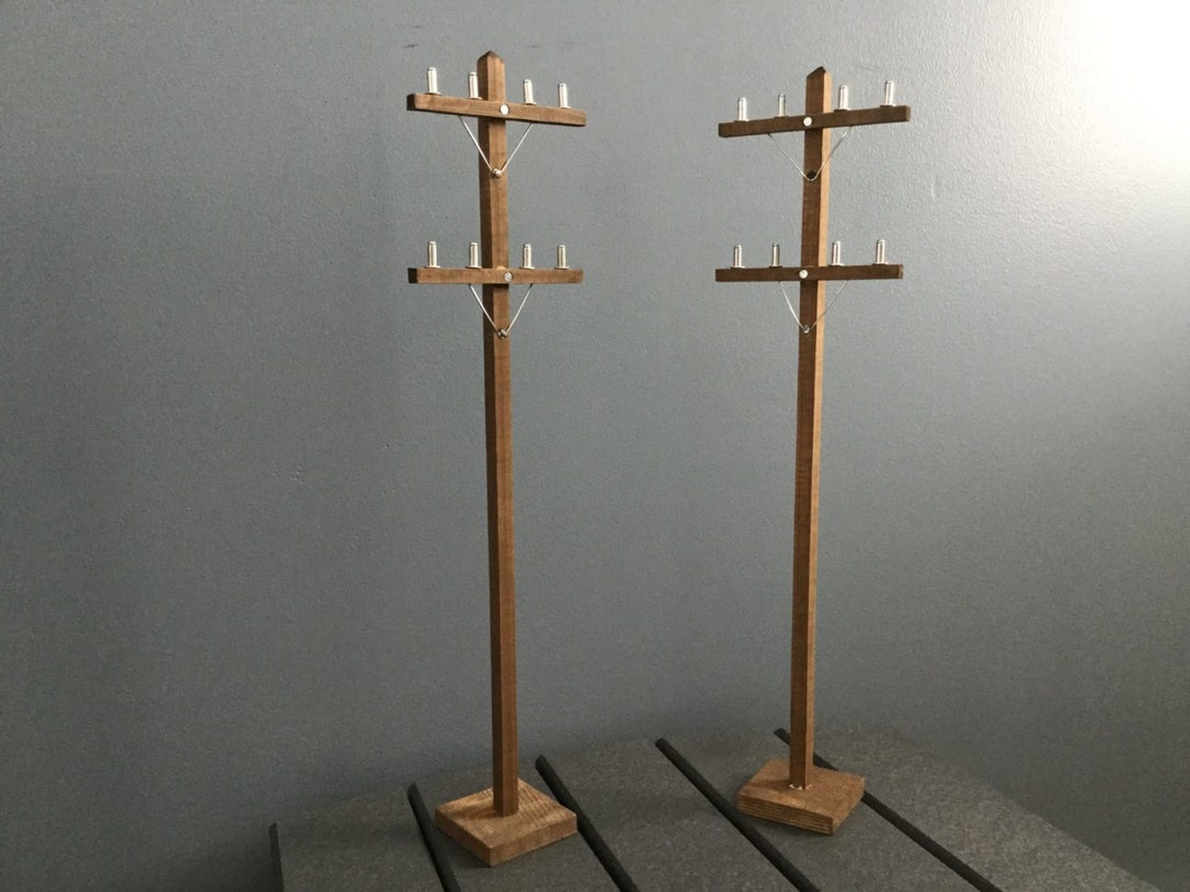 Lineman Party Decorations- Set of TWO Power Poles - 18 Inches Tall - Etsy