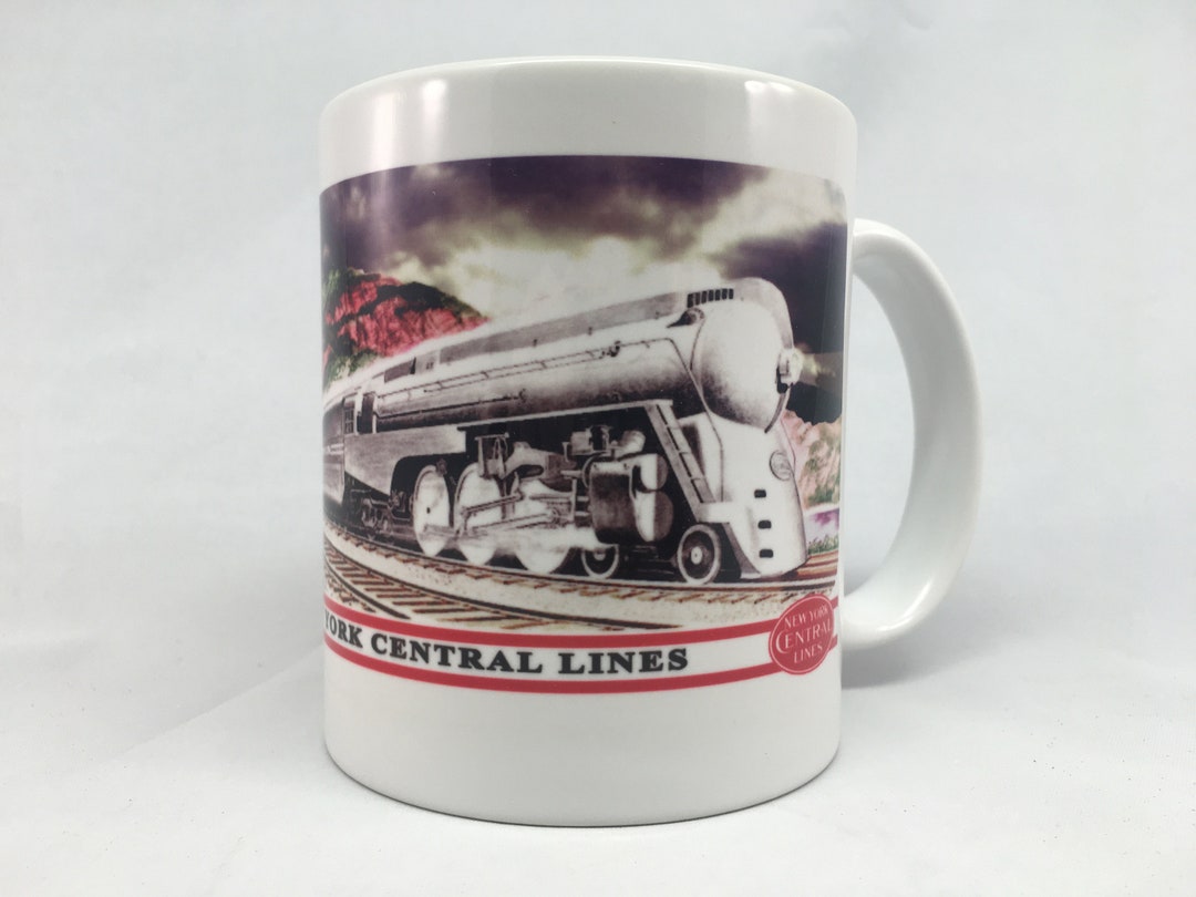 TRAIN COFFEE MUG - New York Central Railroad - Etsy