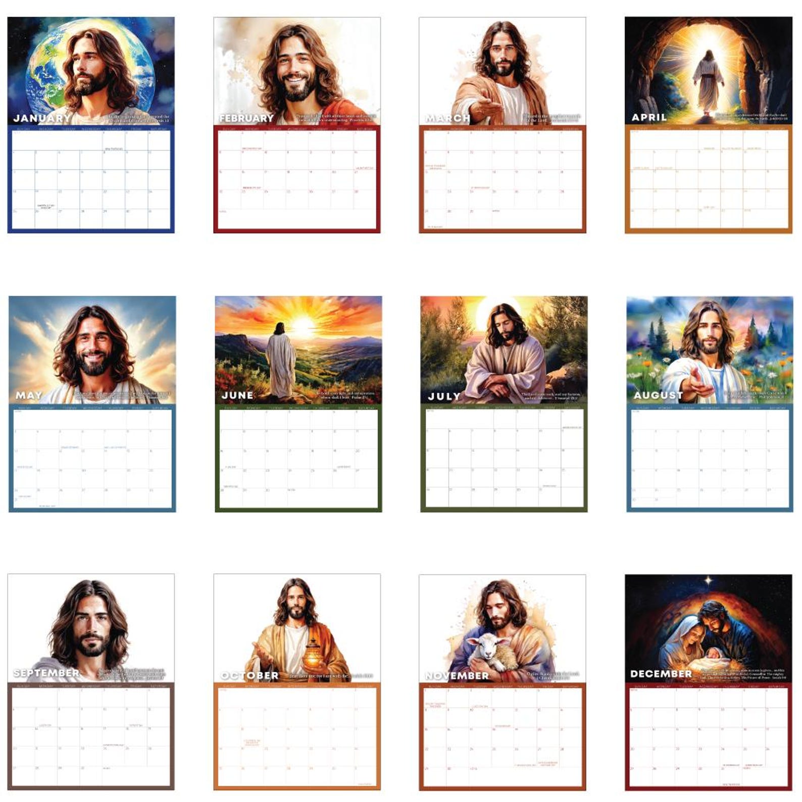 2026 Christ-centered Wall Calendars and Stickers, Inexpensive LDS ...