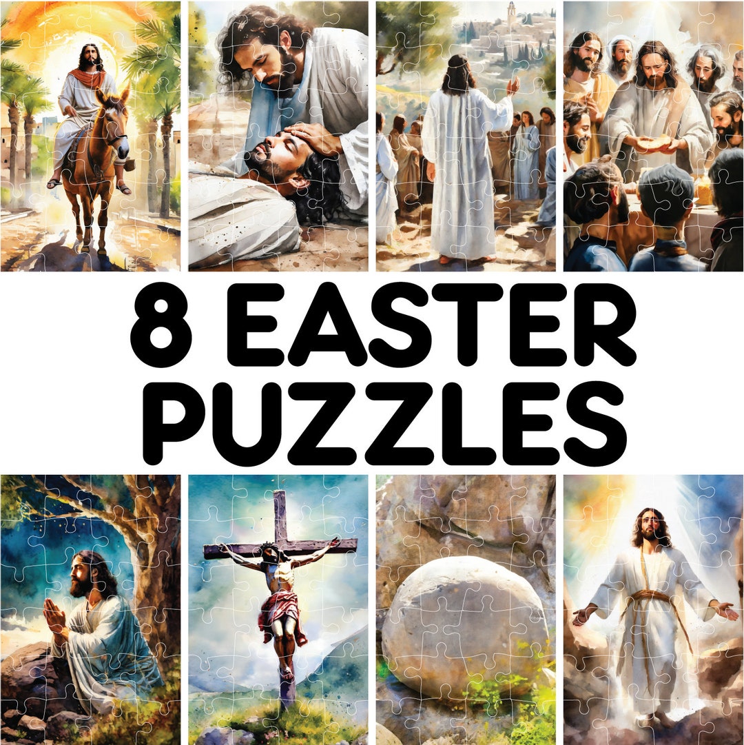 INSTANT DOWNLOAD 8 Easter Puzzles for Kids Original Art - Etsy