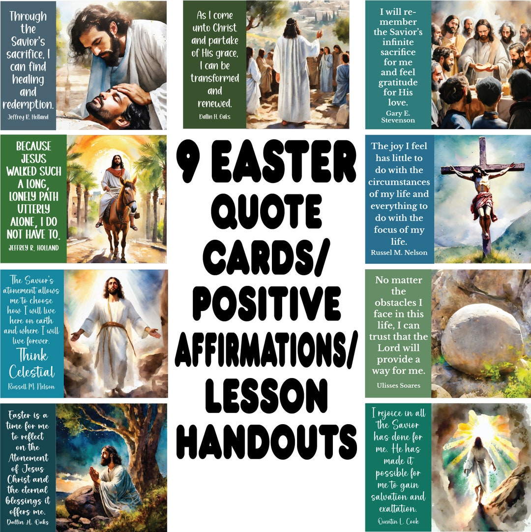 INSTANT DOWNLOAD 9 Quote Cards/positive Affirmation Cards/handouts ...