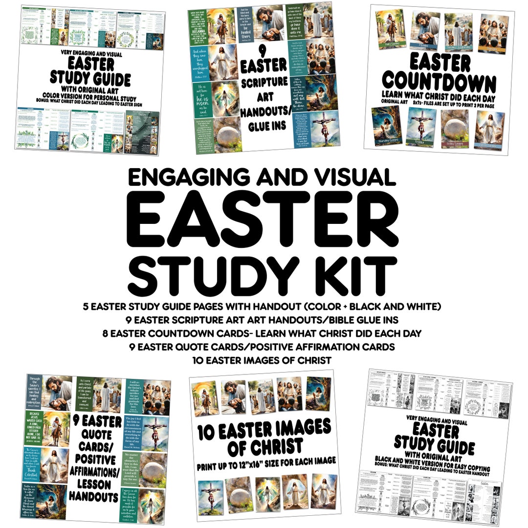 INSTANT DOWNLOAD Easter Study Kit Bundle Includes 6 Listings Learn More ...