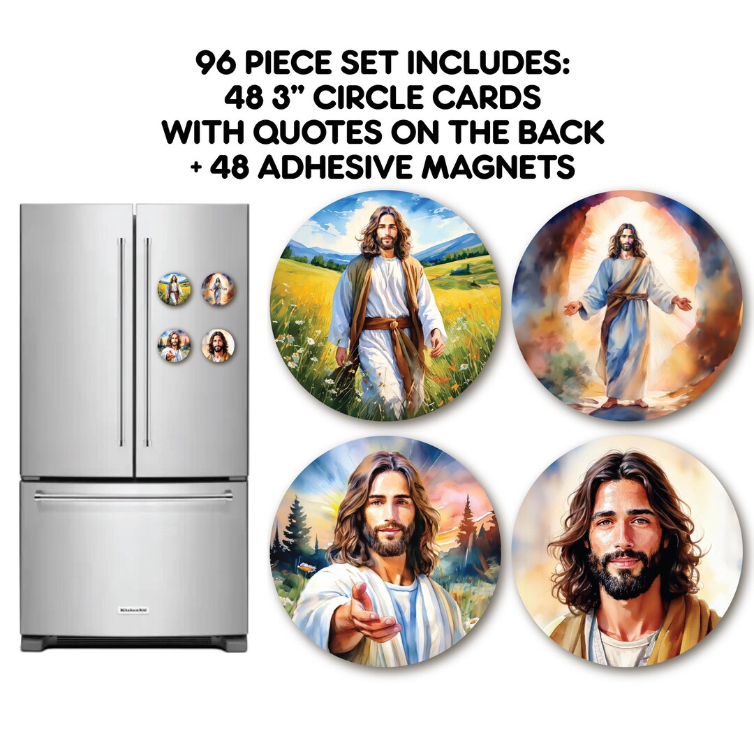 48 Christ-centered Art Circle Magnets- With LDS Quotes, Relief Society ...