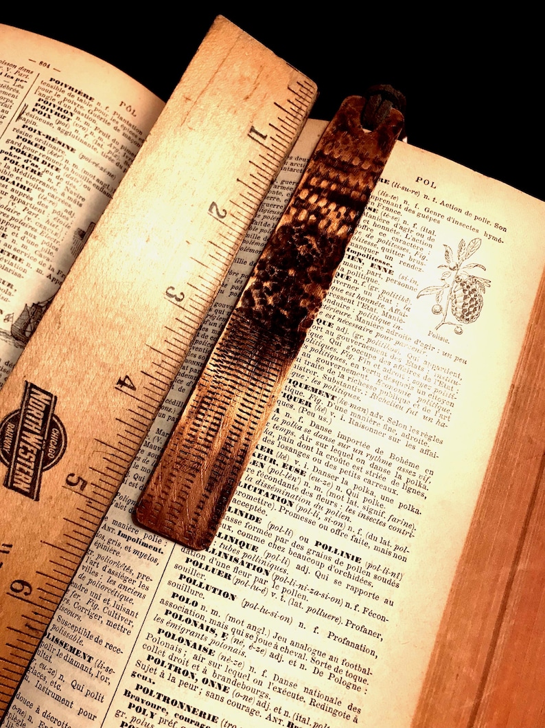 Hand Forged Copper Bookmark With Tassel - Etsy