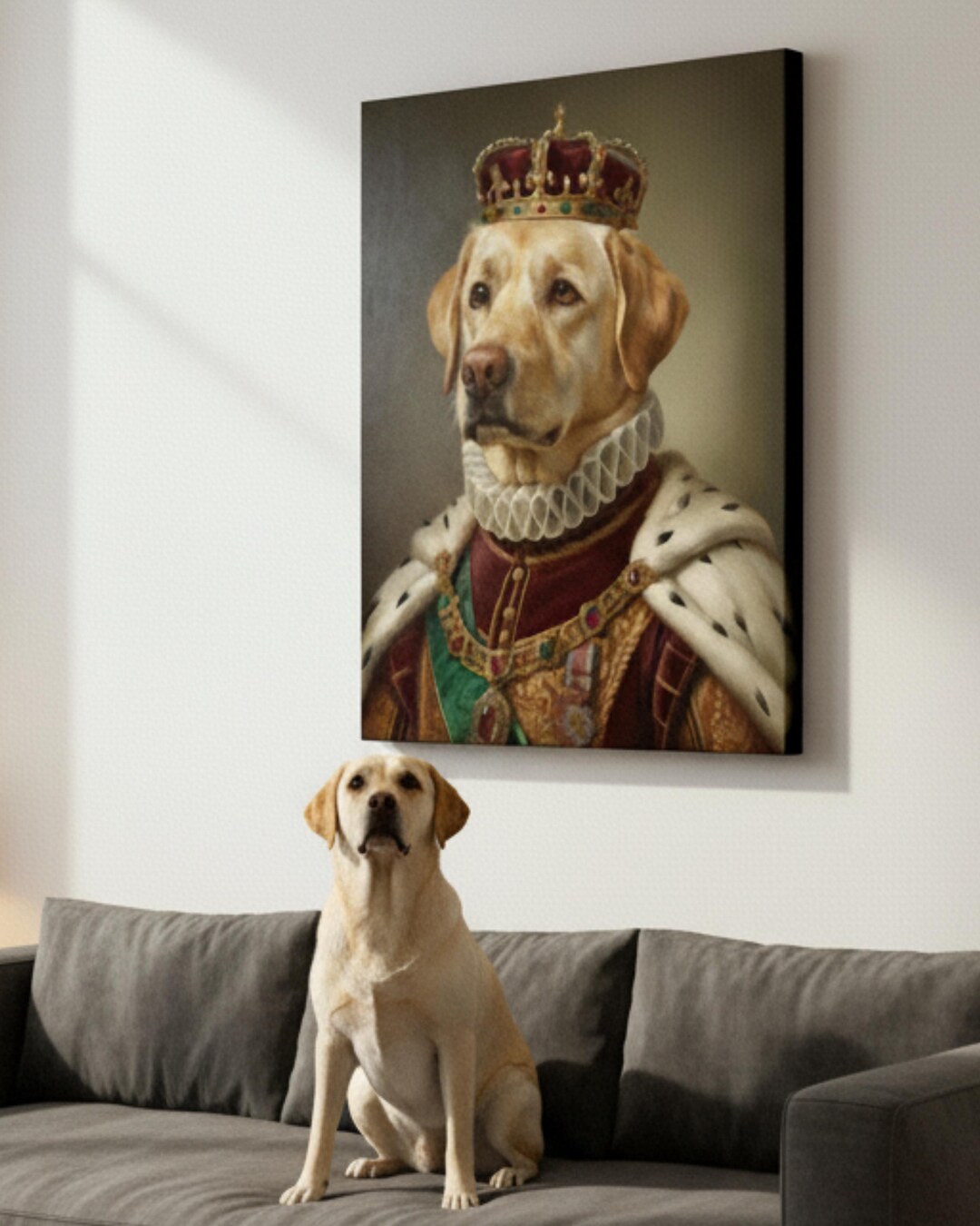 Custom Royal Pet Portrait – Canvas | 14 Renaissance Style | Funny Gift ...