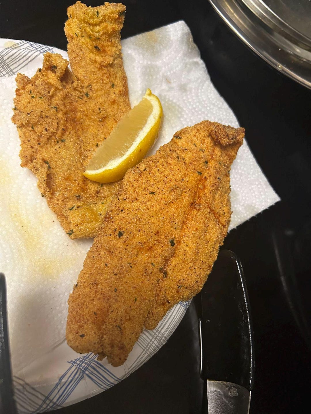 Southern Fried Flounder Recipe Printable | Cornmeal Crusted Fish | 4x6 ...